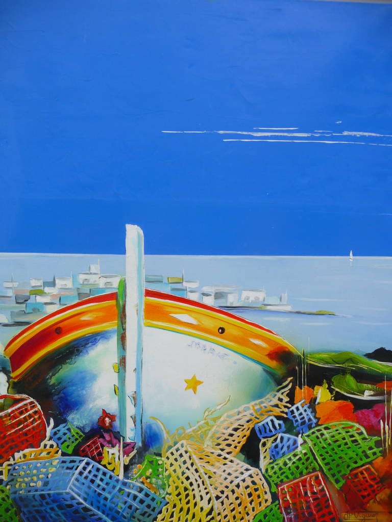 Au port | JP Viguier - Artiste peintre